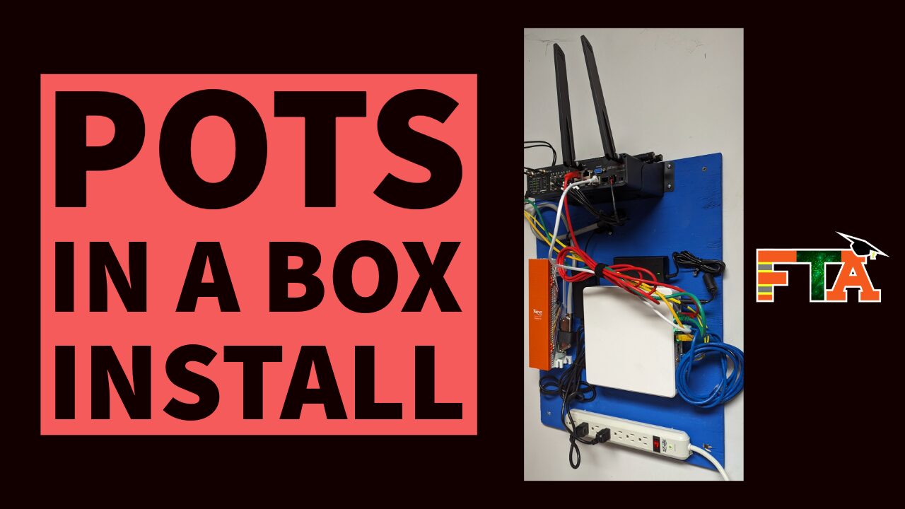 What It's Like to do a "Pots in a Box" install (PIAB). Example Service ...